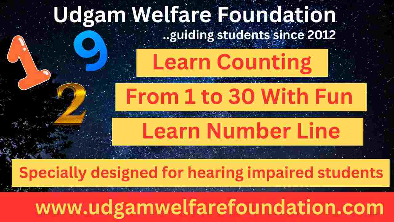 Learn Counting and Recognize Numbers - Udgam Welfare Foundation